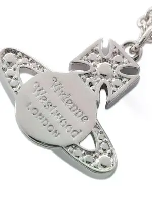 VIVIENNE WESTWOOD Tone Rhinestone Orb Pendant Necklace - Silver