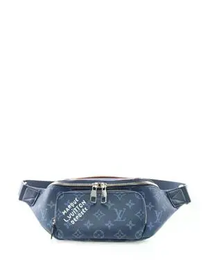 LOUIS VUITTON 2010s Monogram Heritage Belt Bag - Blue