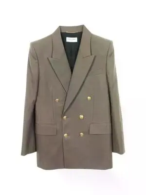 Saint Laurent 2010s Double-breasted Blazer - Brown