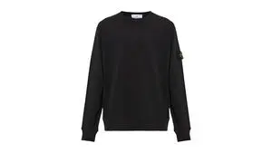 Stone Island 6100017 Organic Cotton Interlock Sweatshirt - Black