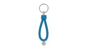 Bottega Veneta Intrecciato Leather Keyring - Blue