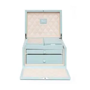 RAPPORT LONDON Victoria Large Jewellery Box - Turquoise