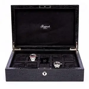 RAPPORT LONDON Brompton Ten Watch Box - Black
