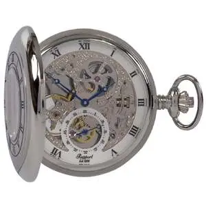 RAPPORTLONDON Mechanical Half Hunter Pocket Watch - Silver