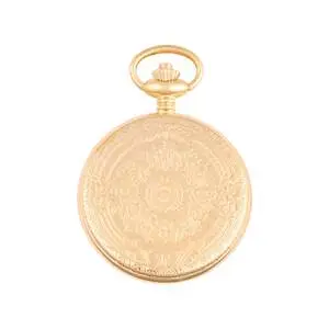 RAPPORT LONDON Mechanical Half Hunter Pocket Watch With Skeleton Movement And Engraved Case