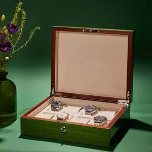 RAPPORT LONDON Heritage Chroma Eight Watch Box - Green