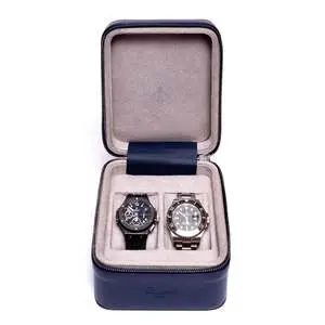 RAPPORT LONDON Hyde Park Two Watch Zip Case