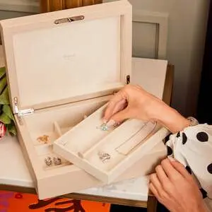 RAPPORT LONDON Victoria Jewellery Box - Beige