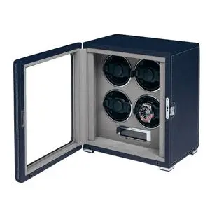 RAPPORT LONDON Quantum Quad Watch Winder - Navy