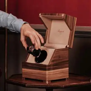 RAPPORT LONDON Perpetua Iii Single Watch Winder In Finish - Walnut