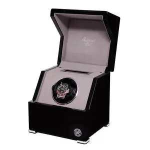 RAPPORT LONDON Perpetua Iii Single Watch Winder With Ebony Finish - Black