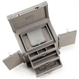 RAPPORTLONDON Deluxe Jewellery Trunk In Grained Leather