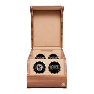 RAPPORT LONDON Perpetua Iii Quad Watch Winder - Walnut