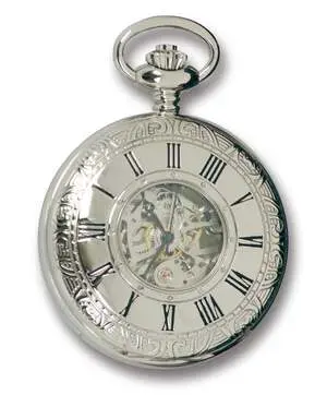RAPPORT LONDON Mechanical Half Hunter Engraved Pocket Watch