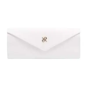 RAPPORT LONDON Jewellery Roll In Grained Leather - White