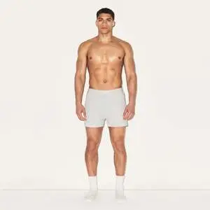 SKIMS Knit Boxer 3 Pack | Black | | Cotton - Heather Multi