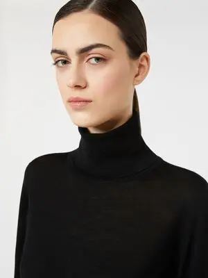 Max Mara Wool Yarn Polo-neck Sweater