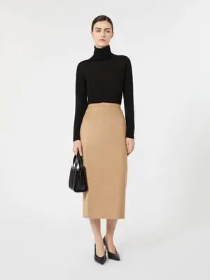 Max Mara Wool Yarn Polo-neck Sweater