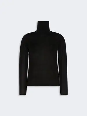Max Mara Wool Yarn Polo-neck Sweater