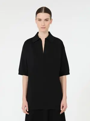 Max Mara Long Viscose Crepe Sweater