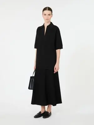 Max Mara Long Viscose Crepe Sweater