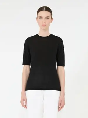 Max Mara Stockinette-stitched Cashmere And Silk Sweater