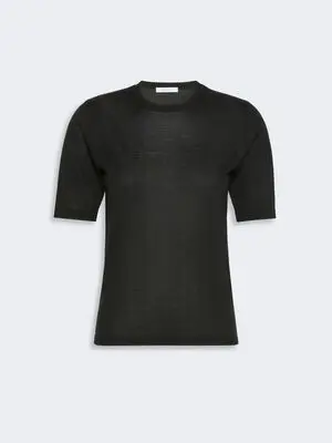 Max Mara Stockinette-stitched Cashmere And Silk Sweater