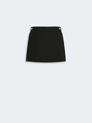 Max Mara Stretch Viscose Shorts With Panel Detail