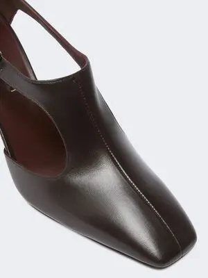 Max Mara Nappa Leather Cut-out Brogues