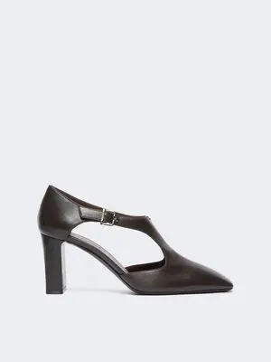 Max Mara Nappa Leather Cut-out Brogues
