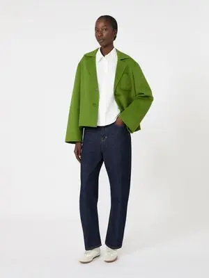 Max Mara Double Wool Cropped Jacket