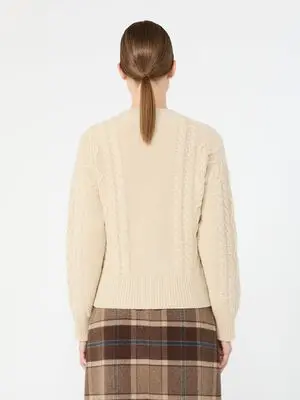 Max Mara Cable Knit Wool Yarn Jumper