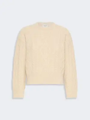 Max Mara Cable Knit Wool Yarn Jumper