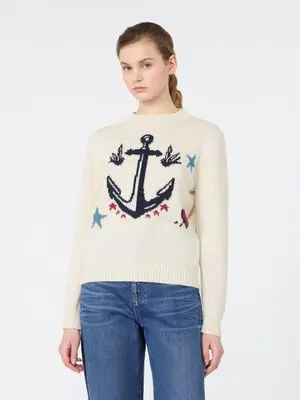 Max Mara Alpaca And Wool-blend Yarn Sweater