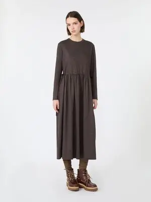 Max Mara Jacquard Jersey Long Dress