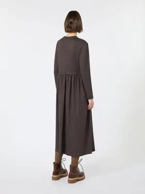 Max Mara Jacquard Jersey Long Dress
