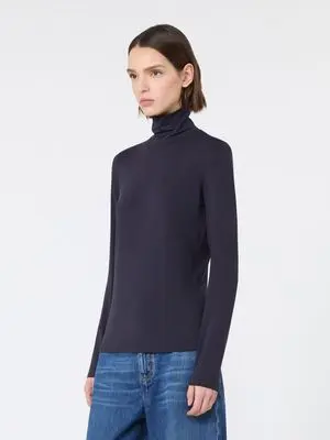 Max Mara Slim-fit Top In Stretch Viscose Jersey