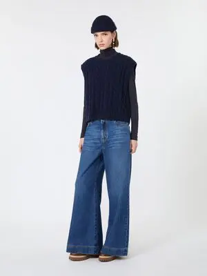 Max Mara Slim-fit Top In Stretch Viscose Jersey