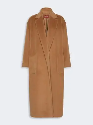 Max Mara Long Wool Beaver Cloth Coat