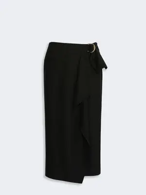 Max Mara Stretch Wool Twill Skirt