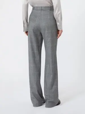 Max Mara Straight-fit Wool Flannel Trousers