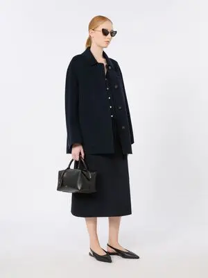 Max Mara Wool Drap Short Coat