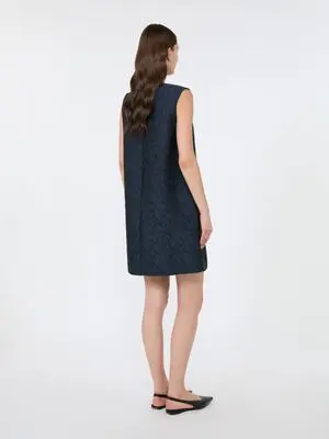 Max Mara Cotton-blend Jacquard Princess-line Dress