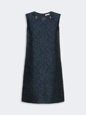 Max Mara Cotton-blend Jacquard Princess-line Dress