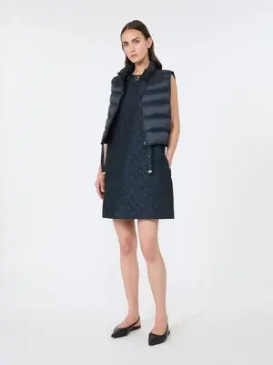 Max Mara Cotton-blend Jacquard Princess-line Dress