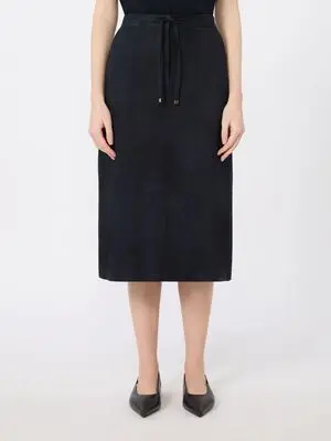 Max Mara Suede Midi Skirt