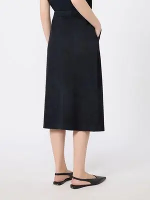 Max Mara Suede Midi Skirt