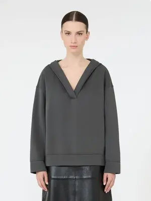 Max Mara Technical Jersey Hooded Sweatshirt