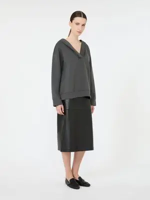 Max Mara Technical Jersey Hooded Sweatshirt