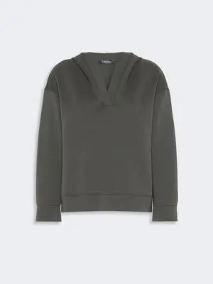 Max Mara Technical Jersey Hooded Sweatshirt